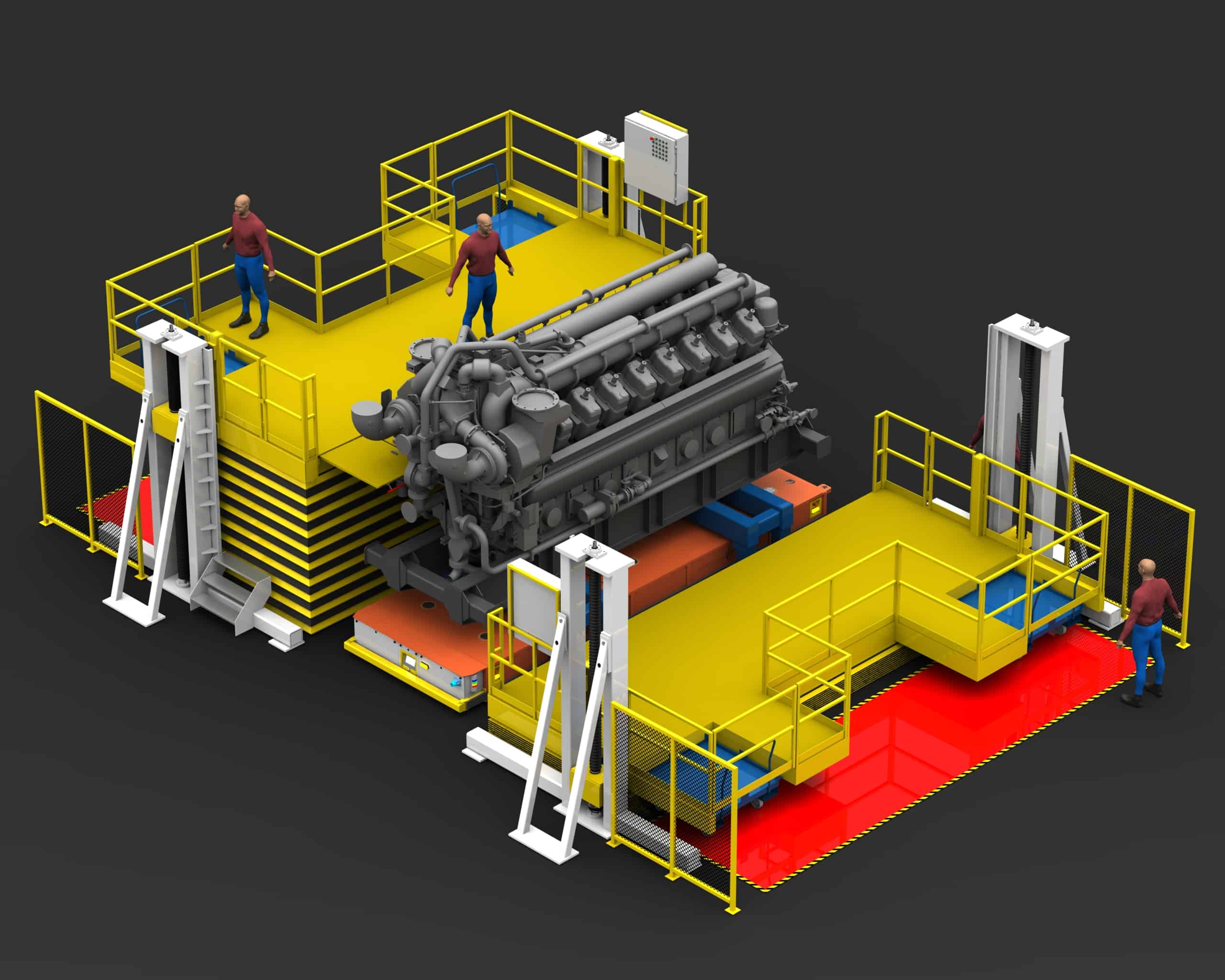 Custom MGV-AGV Solutions for Engine Assembly Efficiency