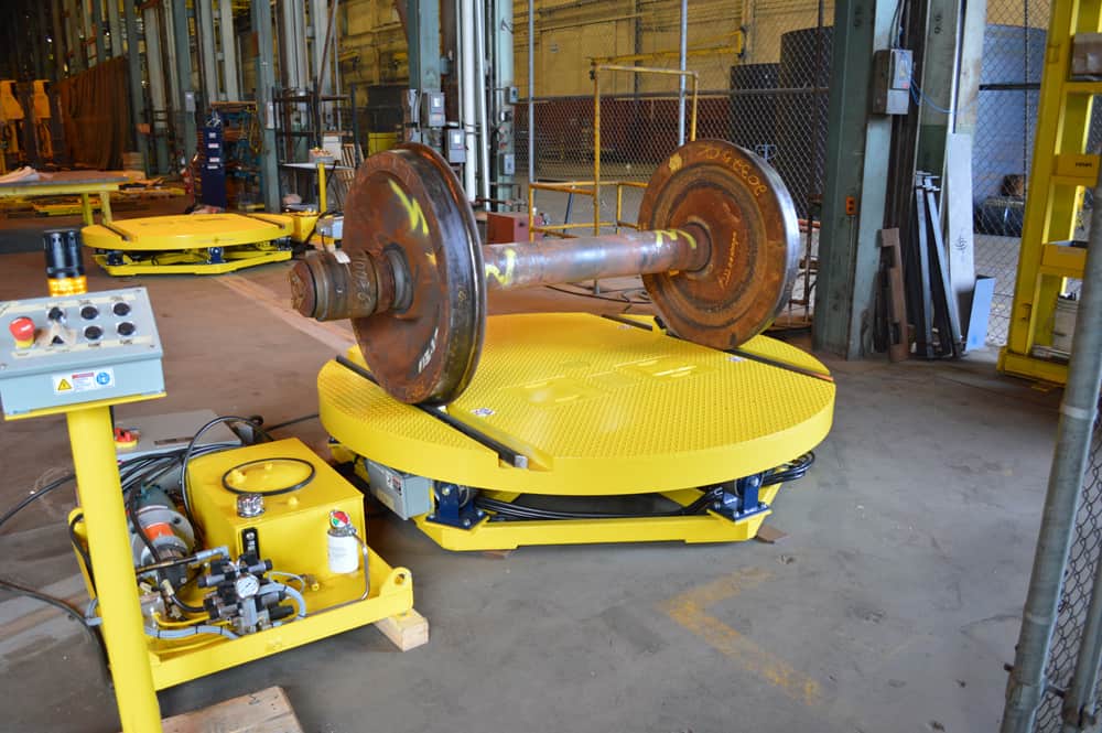 Innovative Automatic Locomotive Wheelset Turntables by Handling