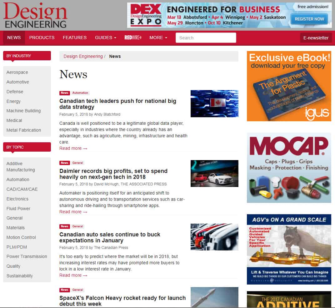 Handling Specialty's Design Engineering Campaign 2018