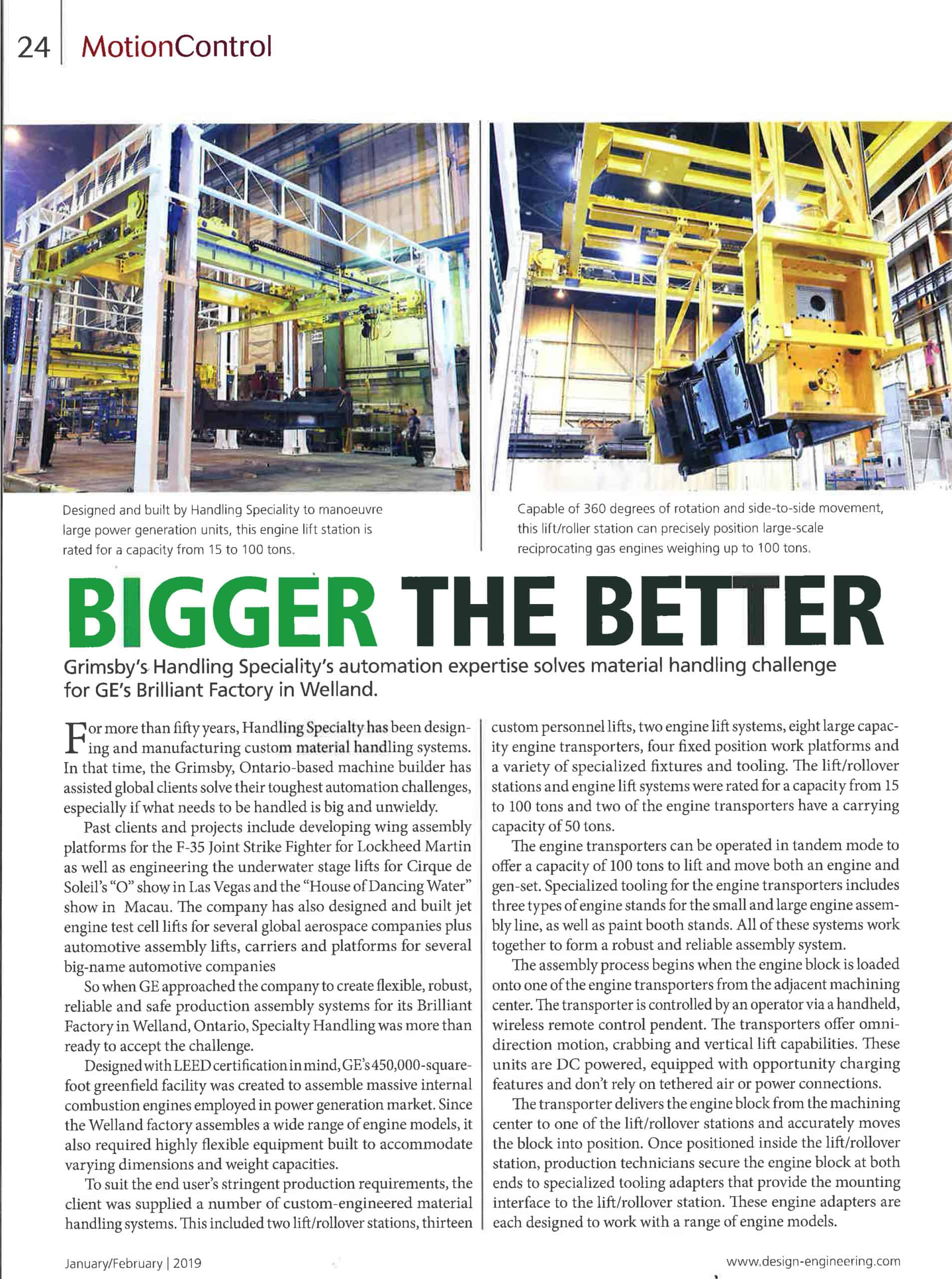 Turnkey Project in Material Handling: Handling Specialty's Expertise