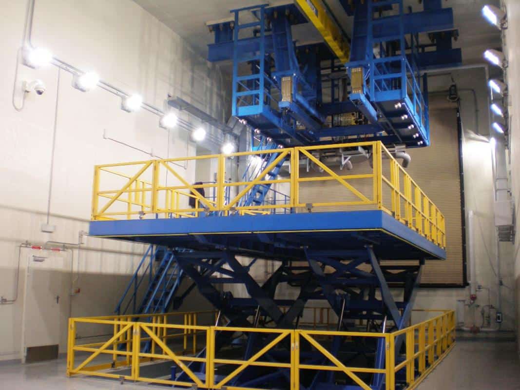 Advanced Aerospace Test Cell Man Lifts by Handling Specialty