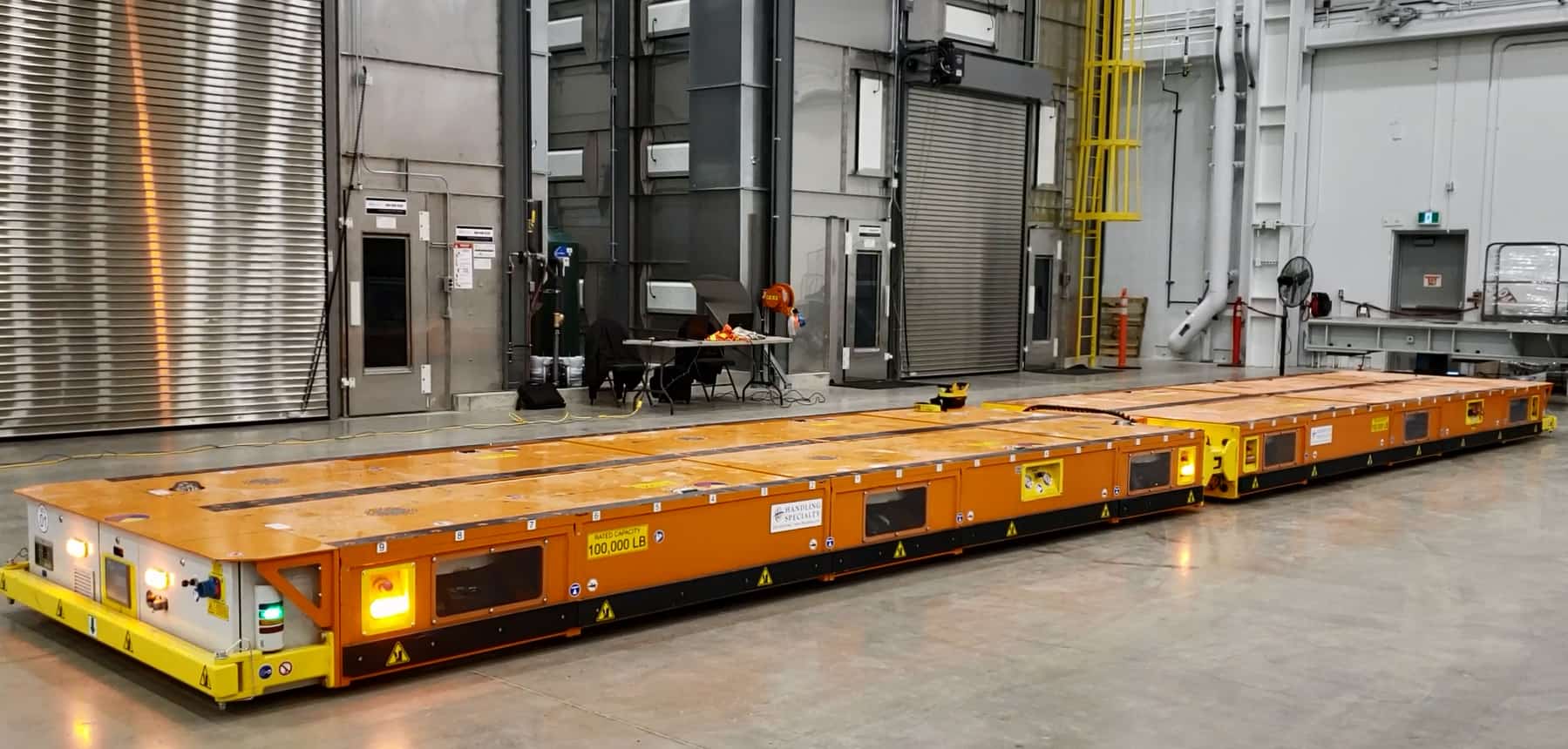 Handling Specialty's Heavy-Duty Manually Guided Transporters