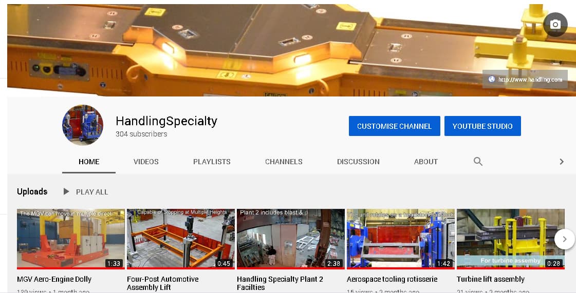 Explore Material Handling Videos on YouTube - Handling Specialty