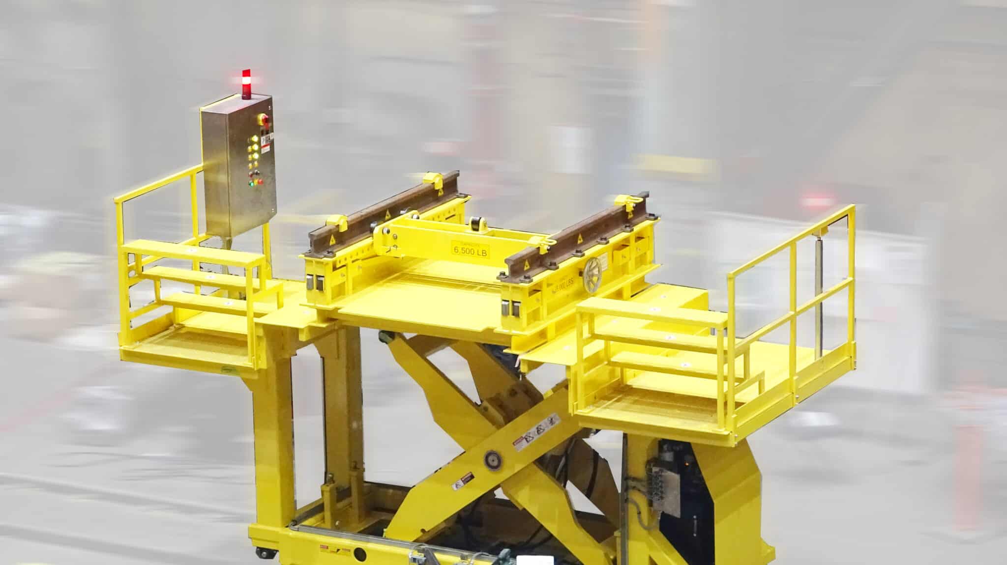 25 Ton Drop Table & Motor Dolly: Railcar Maintenance Solution